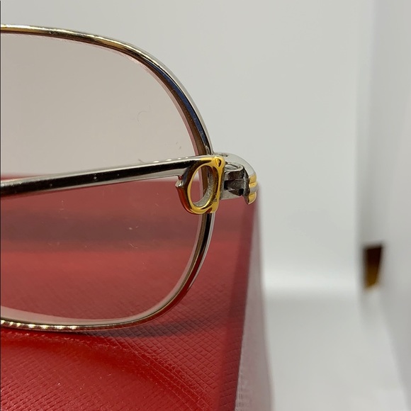 Cartier | Accessories | Vintage Cartier Wire Framed Tricolored Glasses ...